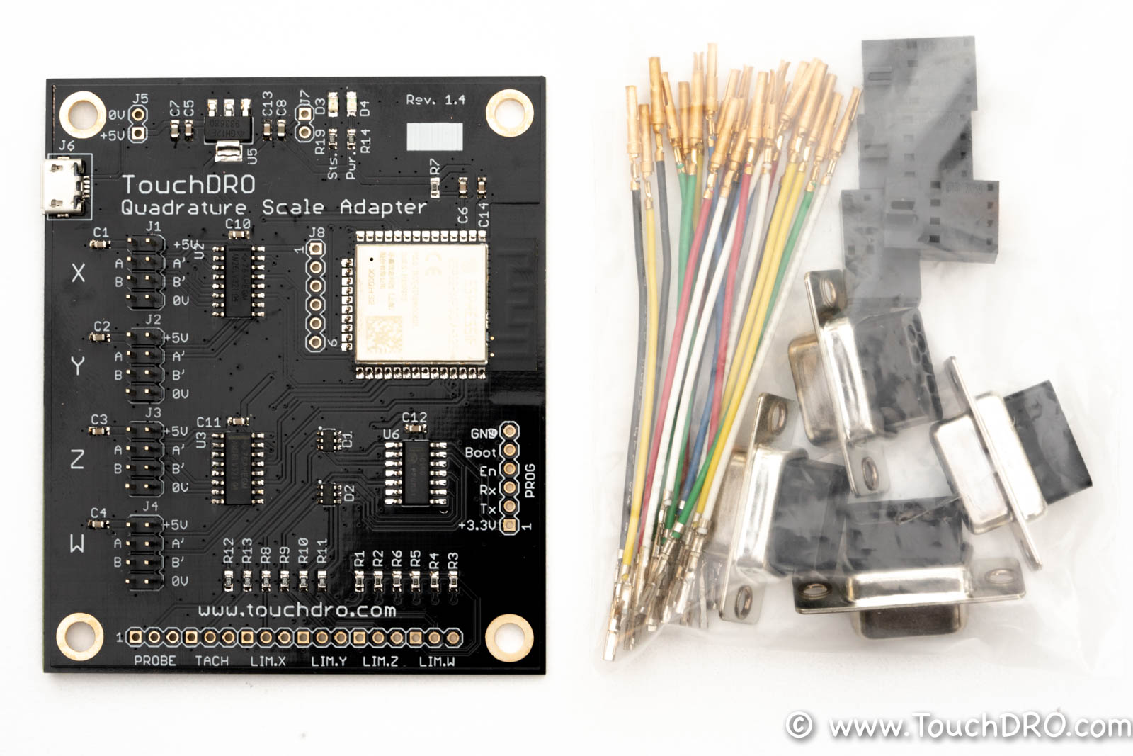 Wireless DRO Adapter for Glass and Magnetic Scales V2